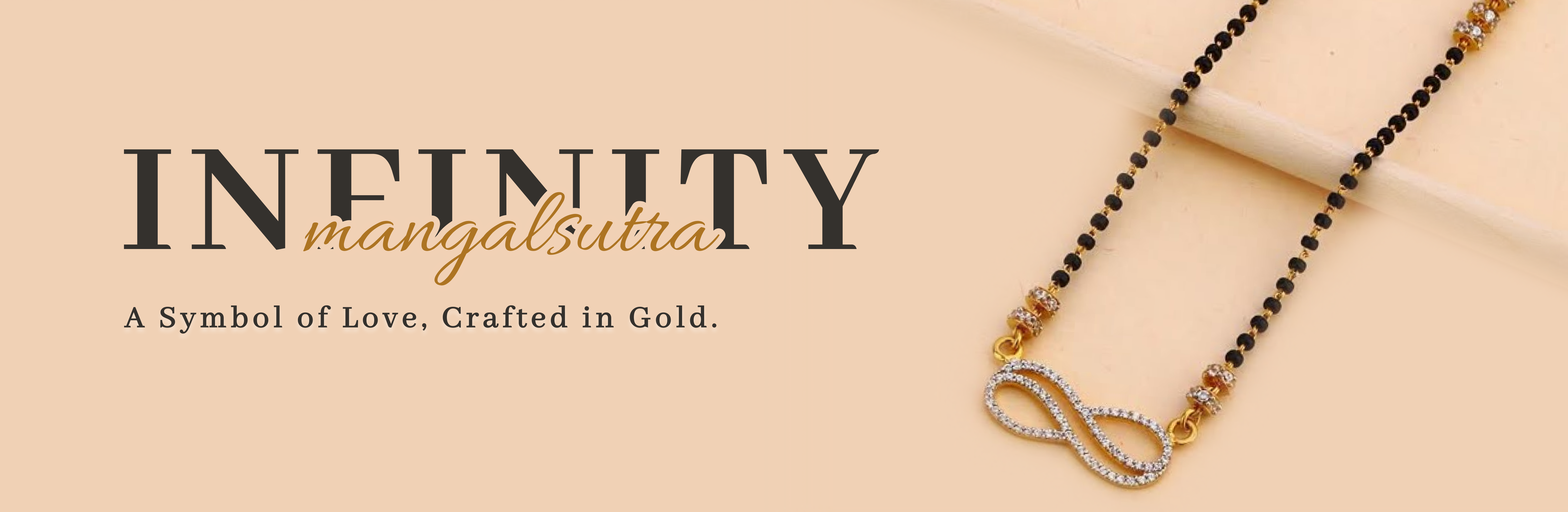 Modern Infinity Mangalsutra – Elegant Gold & Diamond Designs – Maaya Jewels